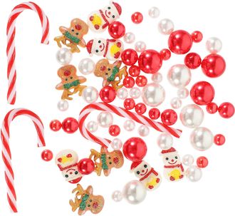 Valiclud FIXOSHEE 1 Satz Vasenf&uuml;llperlen Rot Schwimmende Acryl Perlen f&uuml;r Weihnachts und Selbstgemacht Tischdekoration Langlebiger Vasendekorf&uuml;ller f&uuml;r Hochzei