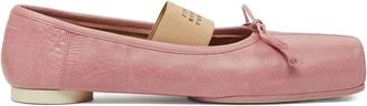 Maison Margiela Femme, Chaussures, Rose, Taille: 37 1/2 EU Ballerines &agrave; et Bout Carr&eacute;