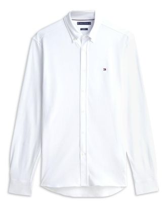 Tommy Hilfiger Strickhemd aus leicht elastischer Baumwolle, Regular Fit in