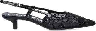 Gucci Slingback-Pumps mit GG-Monogramm - Schwarz