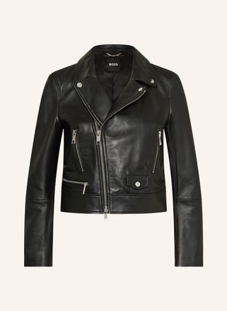 HUGO BOSS Lederjacke Sayuri schwarz