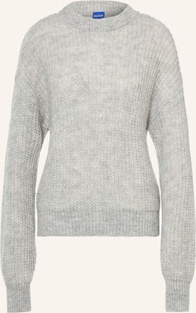 HUGO BOSS Hugo Pullover Slogeryna Mit Alpaka grau