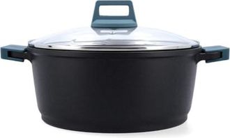 Quid Confort Kochtopf aus Aluminiumguss, 28 cm, 6,6 l, Aluminium, geeignet f&uuml;r Glaskeramik, geeignet f&uuml;r Induktion, 2 Schichten mit Antihaftbeschichtung