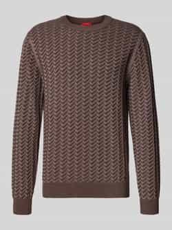 HUGO BOSS Pullover mit strukturierter Strickoptik Modell Simond