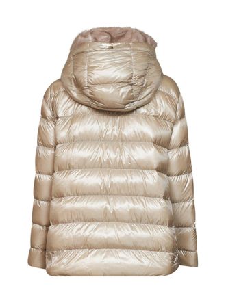Herno Hooded Quilted Down Jacket - Beige