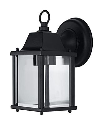 Ledvance LED Wand- und Deckenleuchte, Leuchte für Außenanwendungen, Sockel E27, Endura Classic Lantern SQ, Noir
