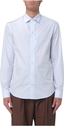 Emporio Armani Klassische Baumwollhemd - - Shirts - Herren - Blau - S