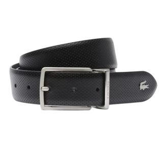 Lacoste Ceinture r&eacute;versible en cuir - Homme - Accessoires - Noir - Taille: 120 CM