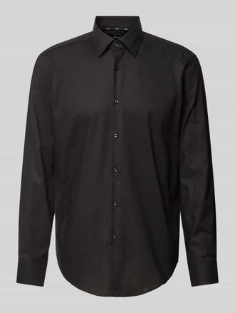 HUGO BOSS Regular Fit Business-Hemd mit Knopfleiste