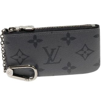 Louis Vuitton Pre-owned Pochette Cl&eacute; Monogram Eclipse Reverse 2-en-1 porte-cl&eacute;s et porte-monnaie - Homme - Pre-owned - Gris - Taille: ONE Size