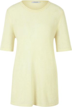 Peter Hahn Rundhals-Pullover Peter Hahn gelb