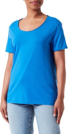 Timezone Damen Basic T-Shirt, blau, Large