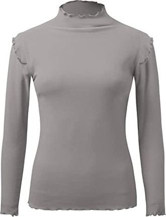 Generic sous Pull Femme Haut Thermique Femme sous Pull Thermique Femme Doux Glamour T Shirt Thermique Col Roul&eacute; C&ocirc;tel&eacute; Bross&eacute; Basique Cozy Et Styl&eacute; pour Super