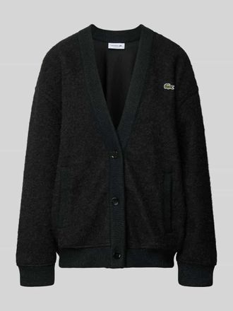 Lacoste Cardigan mit Logo-Patch