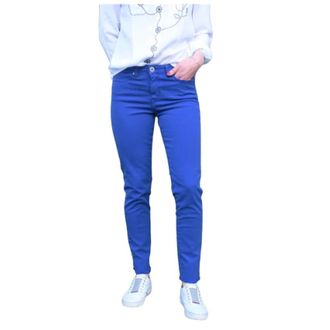 Denim Studio Katy Hose mit Fransenbund - - Trousers - Damen - Blau - W24