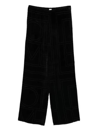 Toteme geometric-pattern trousers - Schwarz