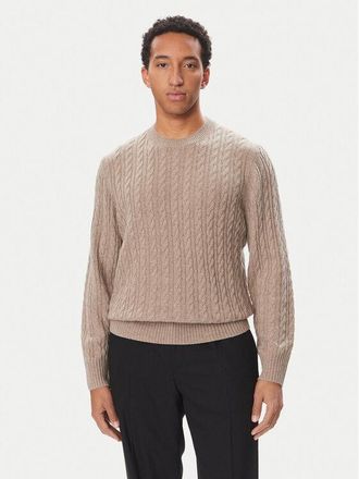 HUGO BOSS Pullover Furlan 50570645 Braun Regular Fit