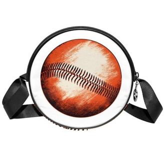 Generic Sac &agrave; bandouli&egrave;re Circle pour femme, petit sac &agrave; bandouli&egrave;re avec fermeture &eacute;clair et bretelles r&eacute;glables style d&eacute;contract&eacute; pour femmes et filles