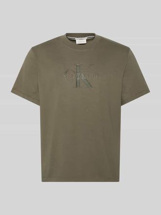 Calvin Klein Jeans Relaxed Fit T-Shirt aus reiner Baumwolle mit Logo-Print