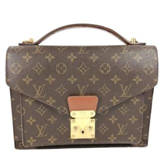 Louis Vuitton Sac &agrave; main vintage en toile Pre-owned - Femme - Pre-owned - Brun - Taille: ONE Size