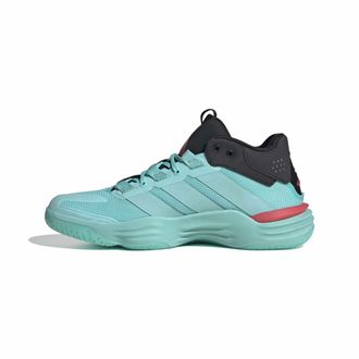 adidas Herren Courtstabil Indoor Performance Shoes, Flash Aqua/Flash Aqua/semi Lucid red, 44 2/3 EU