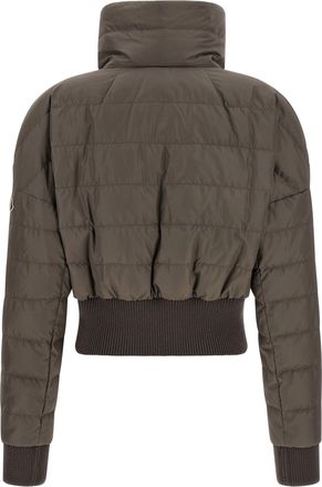 Rick Owens Cropped Quilted Goose Down Down Jacket - Taupe