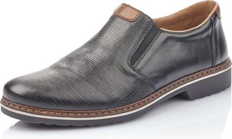 Rieker Herren 16563 Slipper, Schwarz (Schwarz/Mogano), 44 EU