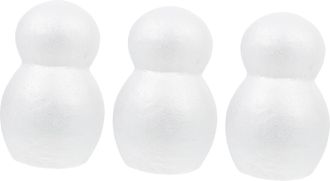 Valiclud 3st&uuml;cke Wei&szlig;er Schneemann Bastelset mit Schneemann-formen f&uuml;r Junge M&auml;dchen zum Selbermachen als Weihnachtsdeko und Geschenk f&uuml;r Familie und Freunde