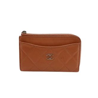 Chanel Porte-monnaie / &Eacute;tui &agrave; monnaie Pre-owned - Femme - Pre-owned - Brun - Taille: ONE Size