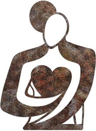 Hanah Home Hand-Painted Decorative Metal Wall Accessory, 70 x 52 cm, 1.5 mm Thick, Antiquation Finish | Unique Art Piece for Home Decor, Adds Charm & Style