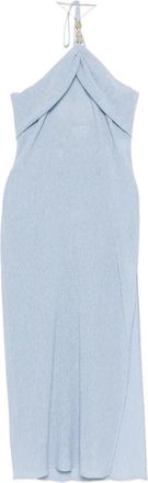 Magda Butrym Drapiertes Midikleid - Blau