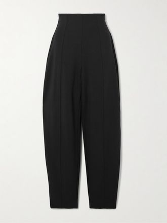 Carolina Herrera Pantalon Barrel En Laine M&eacute;lang&eacute;e Isla - Noir