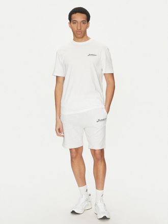 Jack & Jones Jack & Jones Set T-Shirt und Sportshorts Beau 12277466 Wei&szlig; Relaxed Fit