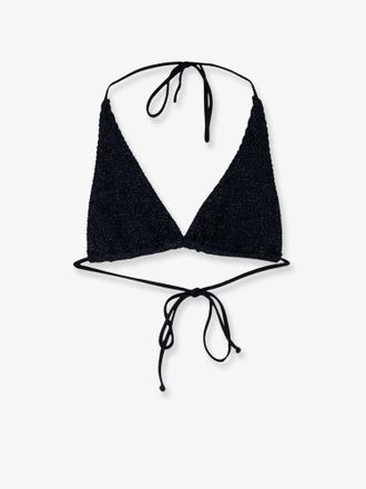 MC2 Saint Barth Guiana Crinkle Lurex Bikini Top - MC2 SAINT BARTH - gender_Woman