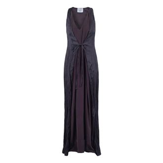 Alysi Femme, Robes, Brun, Taille: 36 FR Robe Combin&eacute;e avec Tissus Contrast&eacute;s