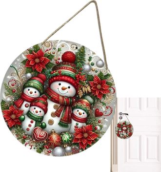 Generic Weihnachtswanddekorationen, T&uuml;rverkleidung f&uuml;r Weihnachten, h&auml;ngende Ornamente aus Holz f&uuml;r K&uuml;che, Klassenzimmer, Garten, B&uuml;ro, Schlafzimmer, drinnen 
