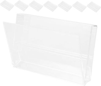 DOITOOL 8 Stück Teiliges Retro Kassettentaschen Klarem Multifunktionale Aufbewahrungsbox mit Präziser Passform Integrierter Notizhalter für Sammler und Djs Pr