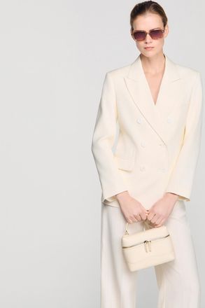 Sandro Sac Tangolino en cuir grain&eacute;