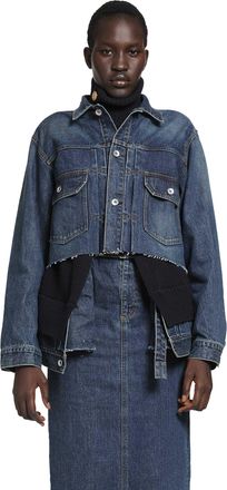 sacai Denim x Wool Knit Jacket
