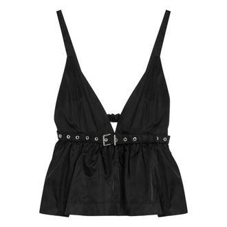 Ganni Femme, Tops, Noir, Taille: 38 FR D&eacute;bardeur &Eacute;l&eacute;gant