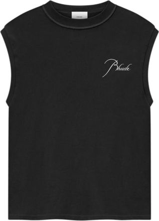 Rhude Homme, Tops, Noir, Taille: L D&eacute;bardeur