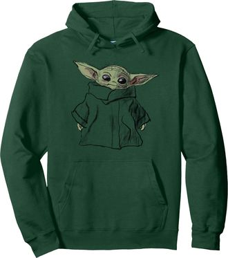 Star Wars The Mandalorian Grogu Zeichnung Pullover Hoodie
