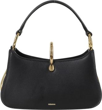 Paco Rabanne Femme, Sacs, Noir, Taille: ONE Size Micro Sac Bandouli&egrave;re en Cuir Ring Lock