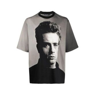 Dolce & Gabbana James Dean T-Shirt - - Tops - Herren - Grau - XS
