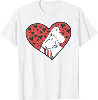 Moomin Mumin Moominmamma & Moomintroll Love Heart T-Shirt