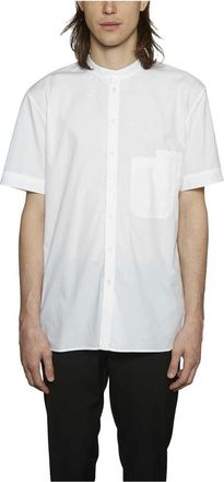 Isabel Benenato Isabel Benenato, Homme, Chemises, Blanc, Taille: S Xuw0402-P Chemise &agrave; Manches Courtes et Col Mao