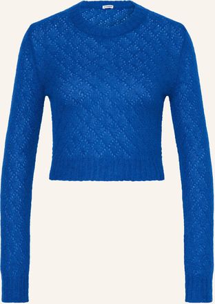 Jil Sander Pullover Mit Mohair Und Seide blau