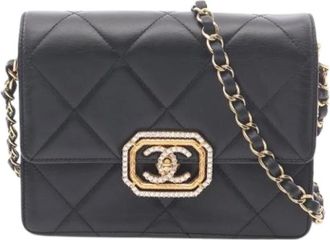 Chanel Sac Bandouli&egrave;re Vintage Pre-owned - Femme - Pre-owned - Noir - Taille: ONE Size