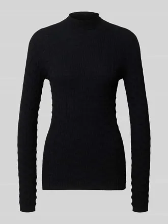 Emporio Armani Slim Fit Longsleeve aus Viskose-Mix