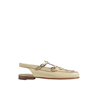 Hereu Femme, Chaussures, Blanc, Taille: 38 1/2 EU Roqueta Slingback T-bar Loafer